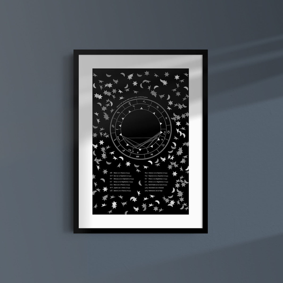 Astrology Chart | 01 Celestial Black – Lottie Suki